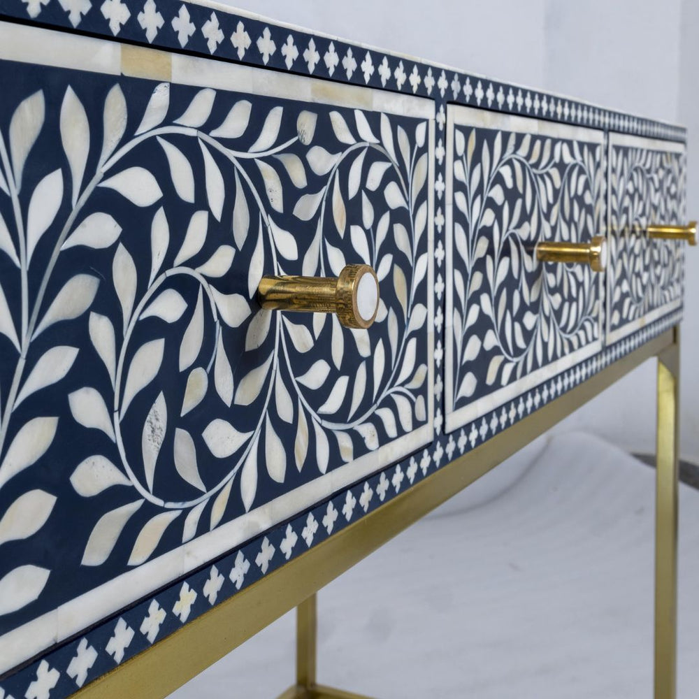 Inlay Entryway Console Desk Table - Cleo