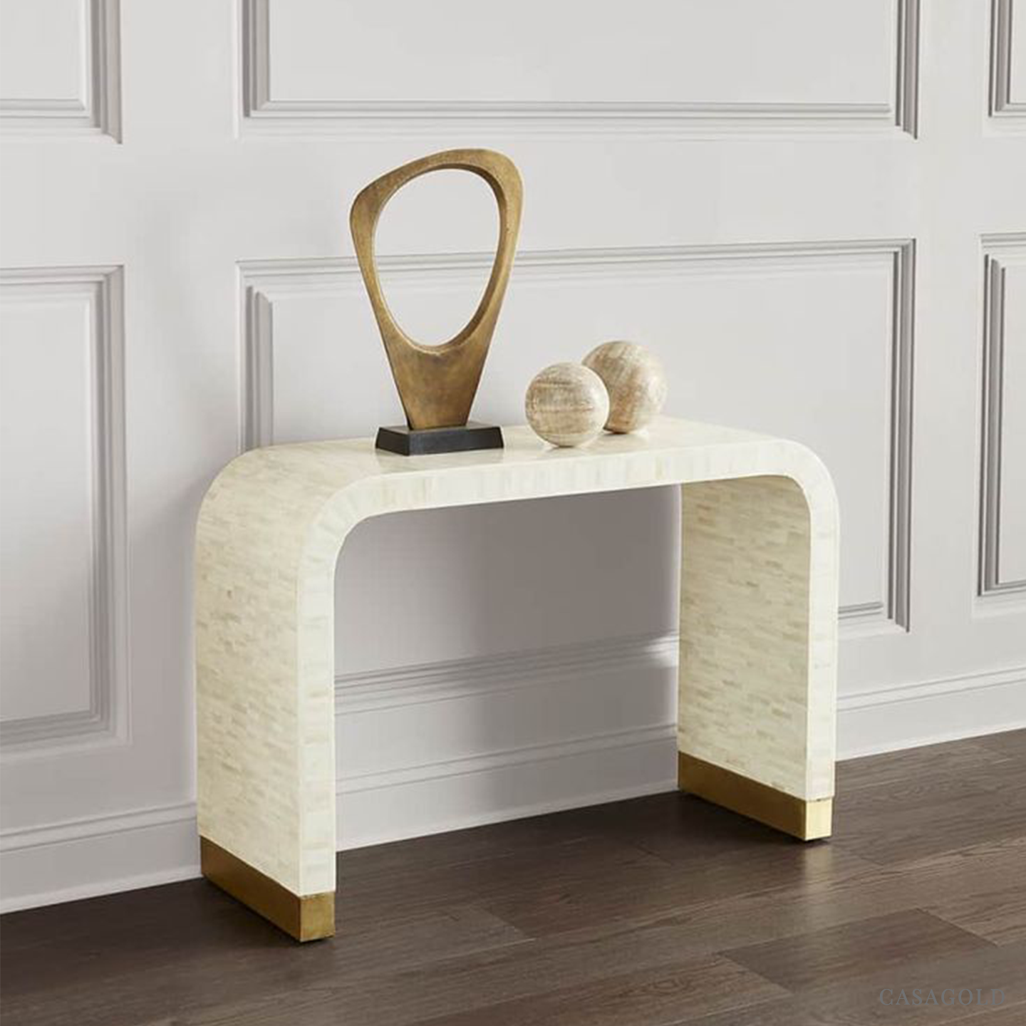 Bone Inlay Entryway Ethereal Elegance Console