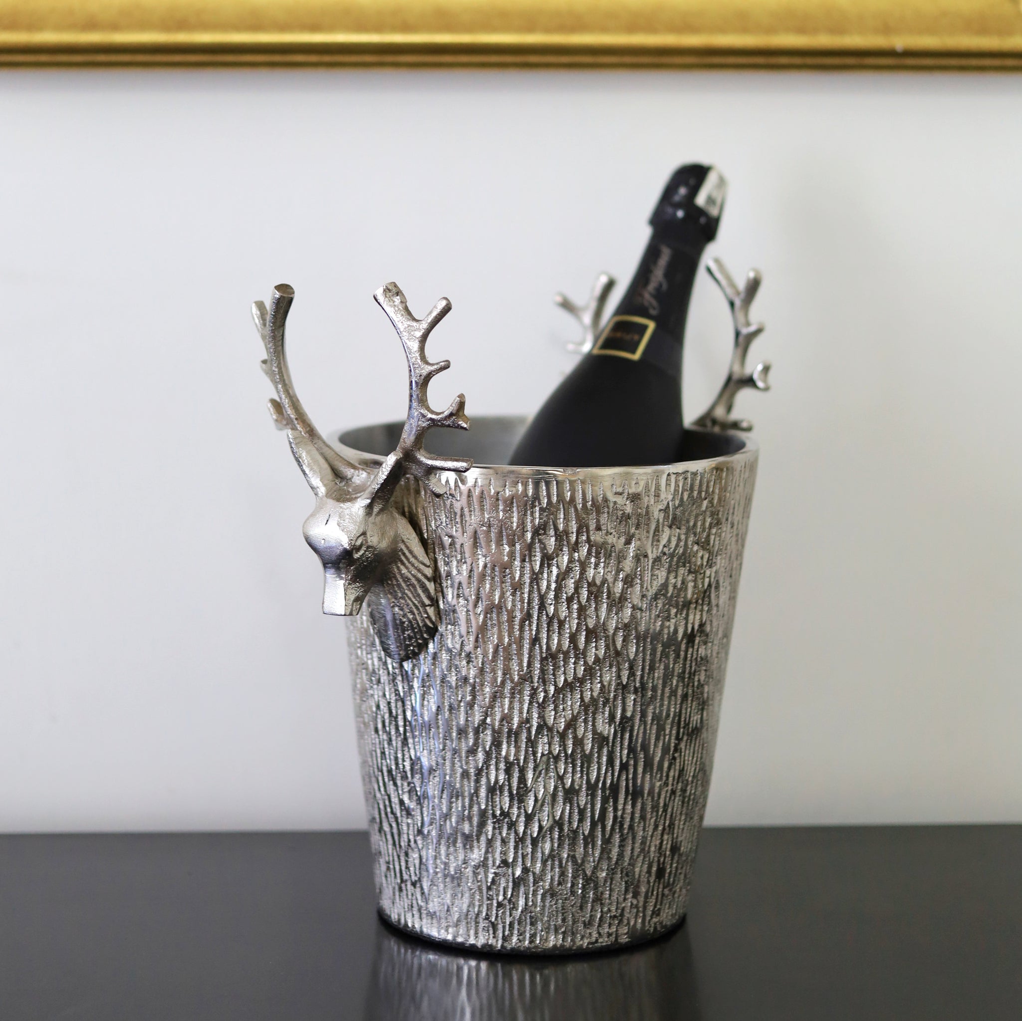 Stag Head Wine Cooler / Ice Bucket from CasaGold