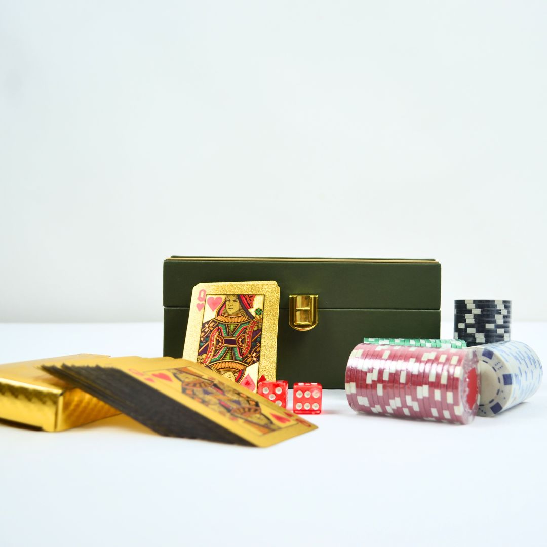 Elliot Leather Poker Set Matte