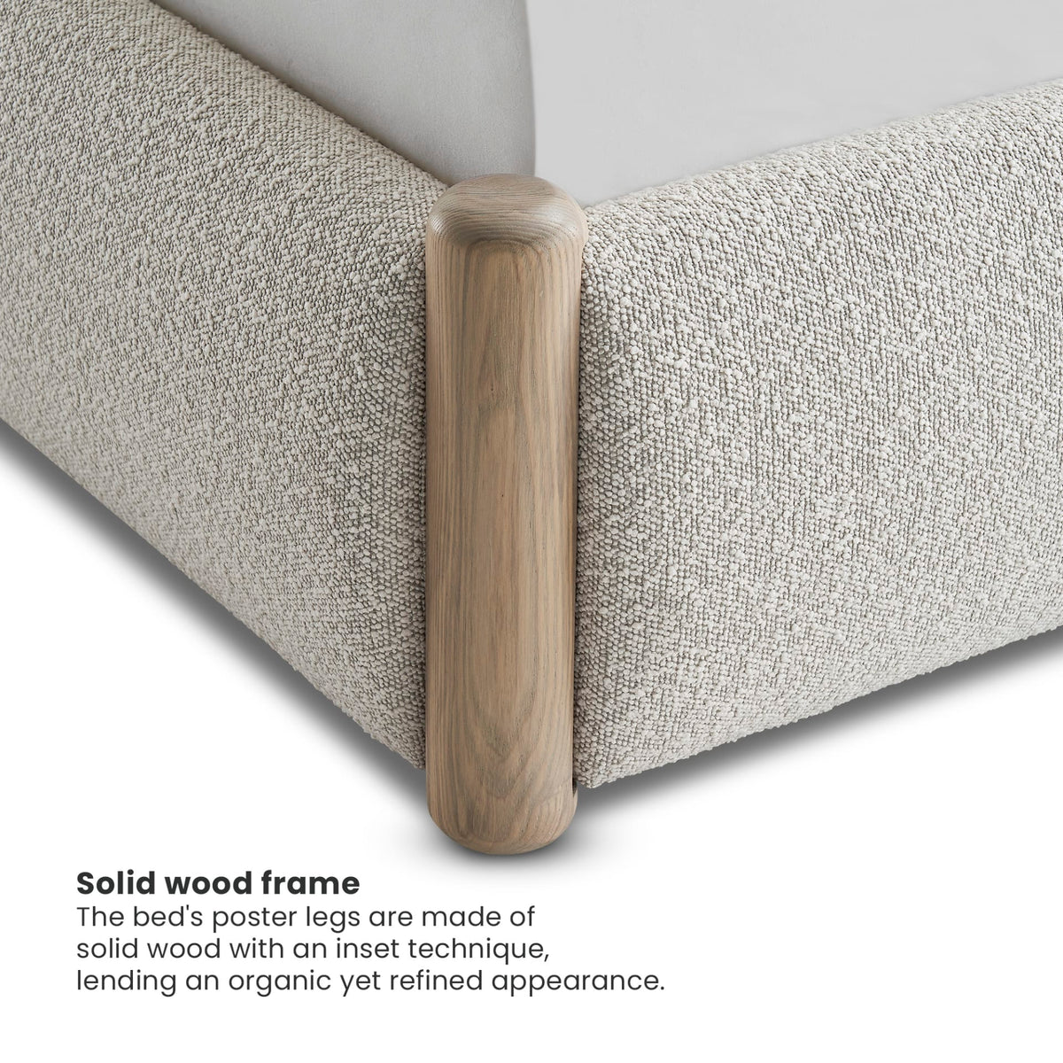 Rochelle Upholstered Boucle Bed