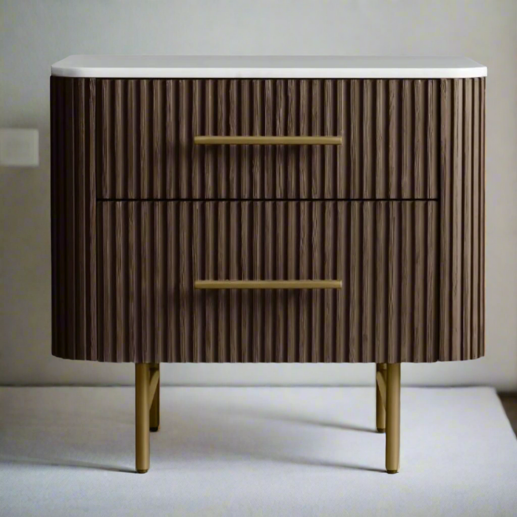 Aristo Ribbed Nightstand