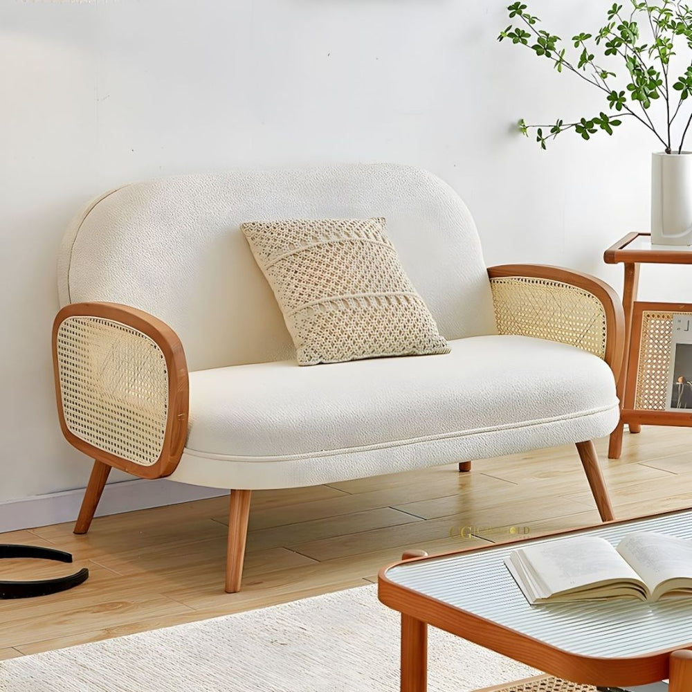 Handcrafted Rattan Sofa and Chair – Modern Minimalism