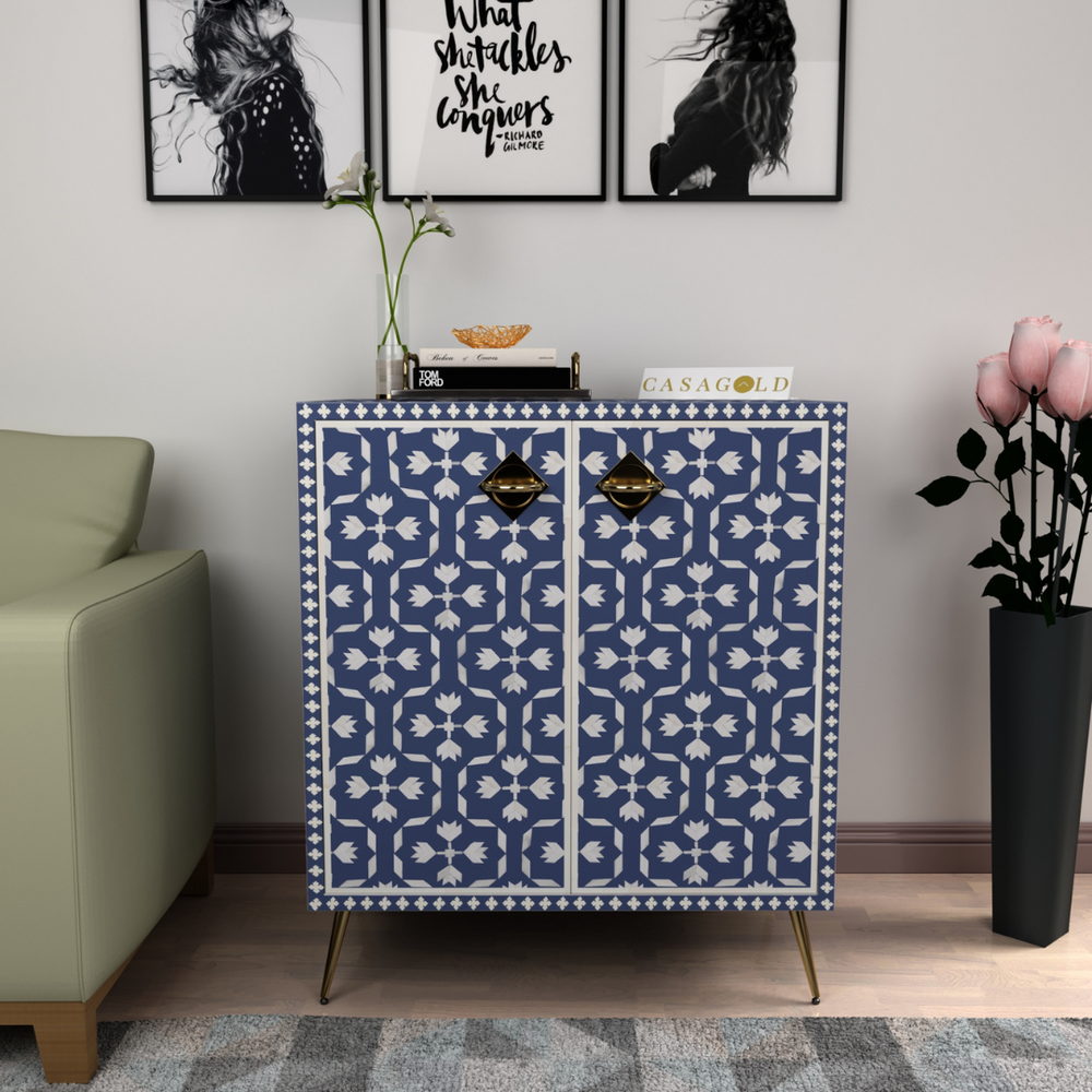 Inlay Storage Cabinet - Floral